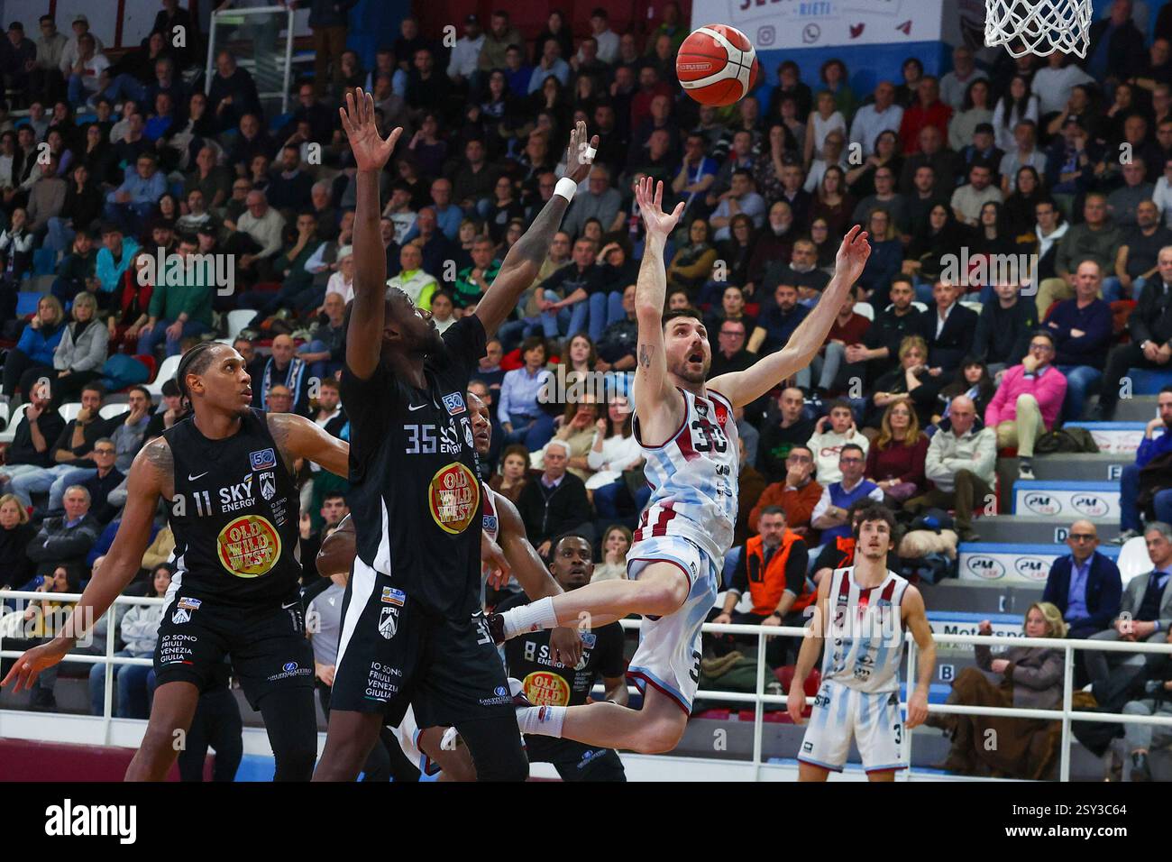 Rieti, Italy. 26th Feb, 2025. 2/26/2025 - during Real Sebastiani Rieti ...