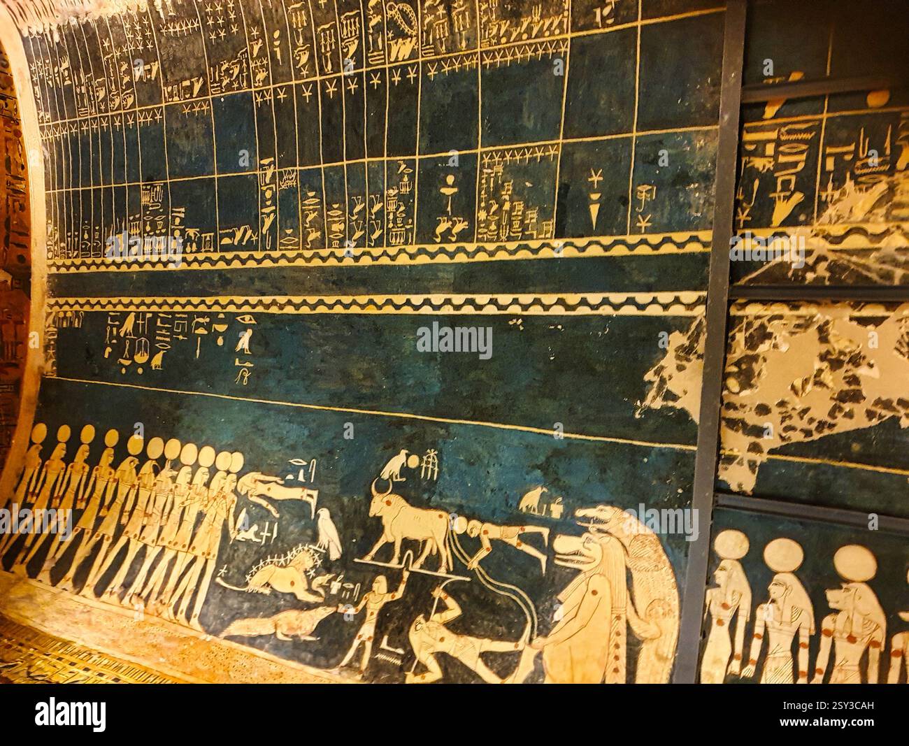 Bottom up view of the vaulted ceiling,astronomical calendar with images ...