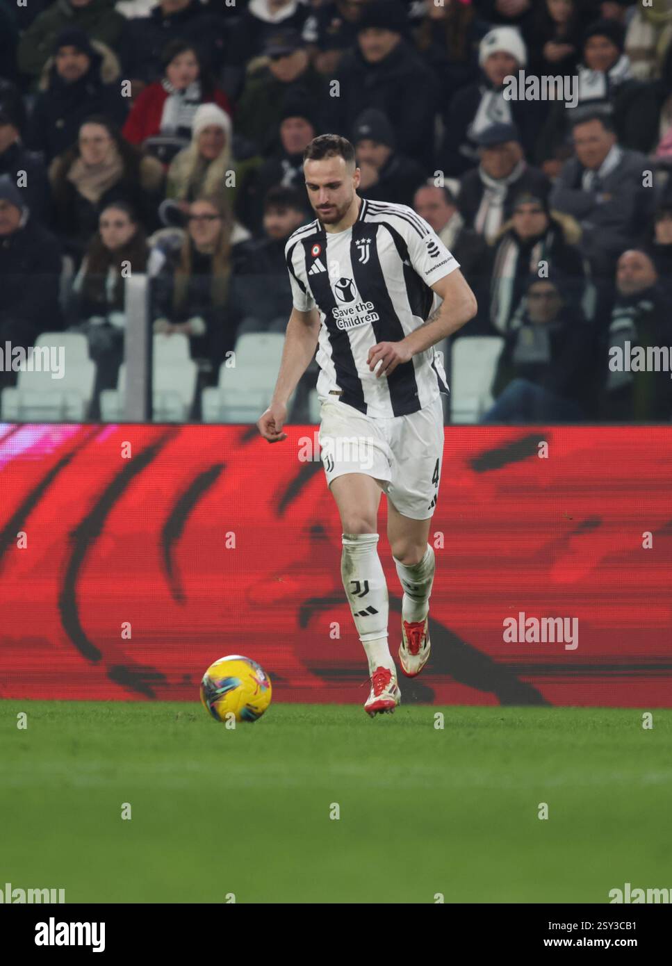 Turin, Italy. 26th Feb, 2025. Federico Gatti of Juventus FC during the Coppa Italia 2024/25 ...