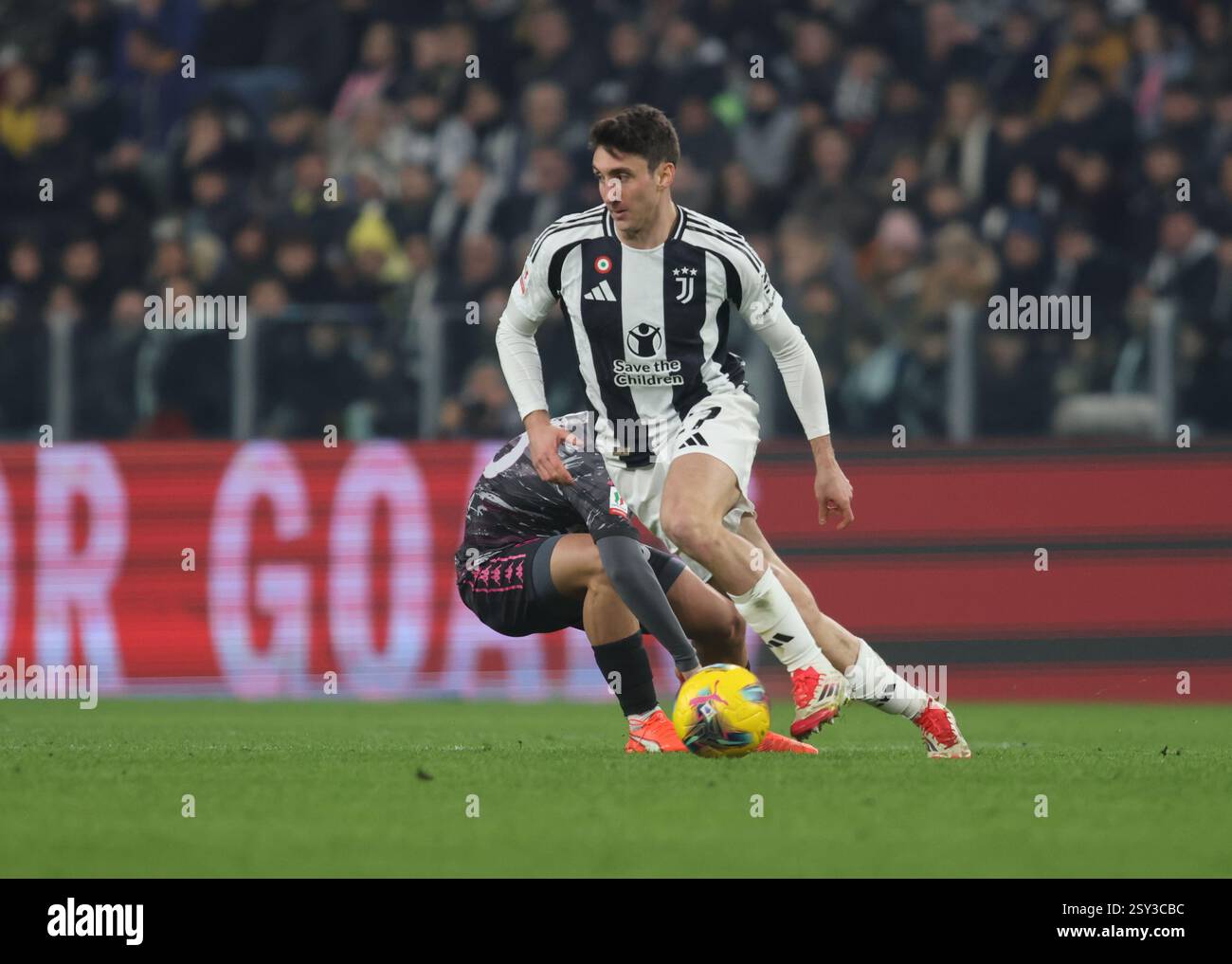 Turin, Italy. 26th Feb, 2025. Andrea Cambiaso of Juventus FC during the Coppa Italia 2024/25 ...