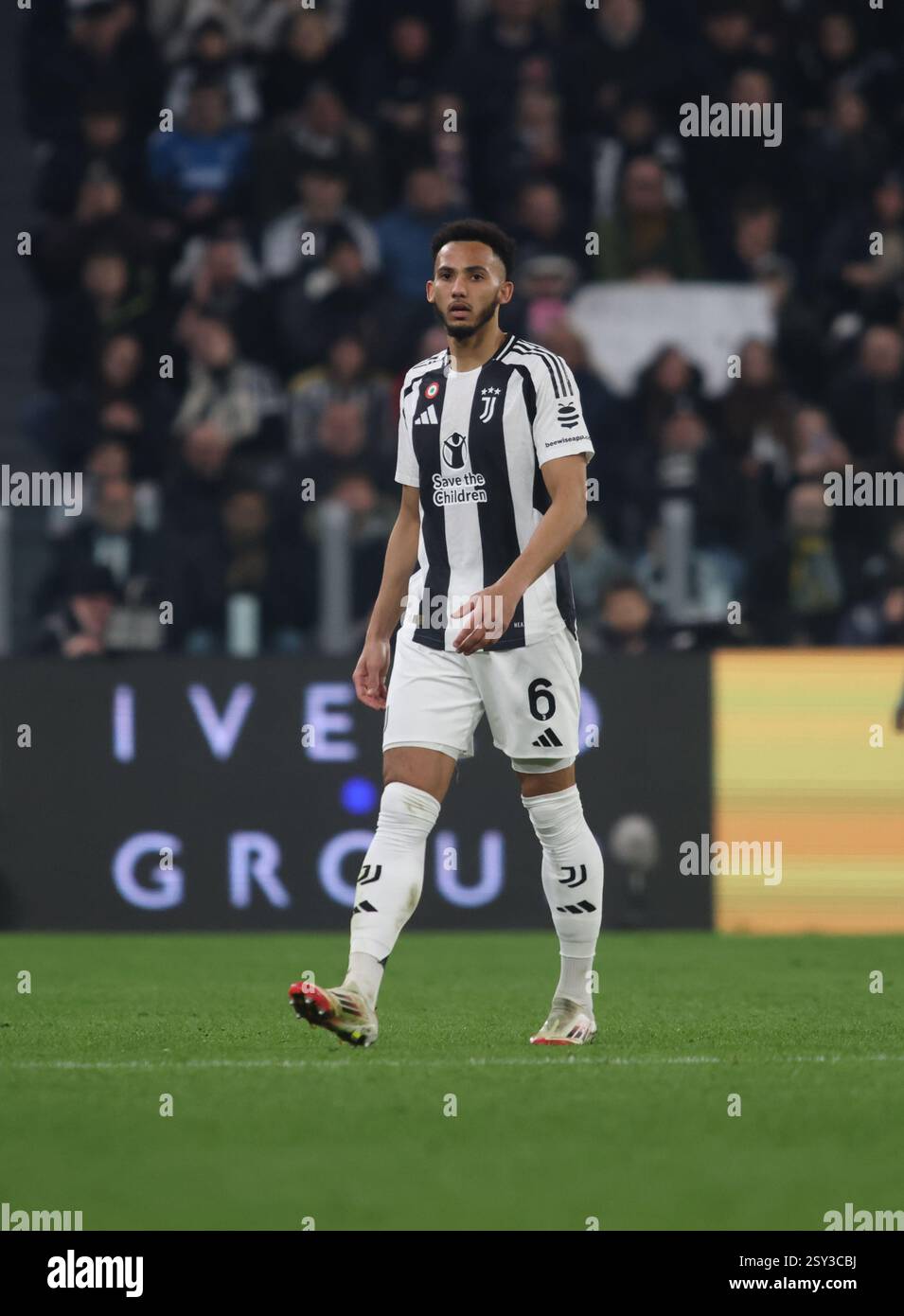 Turin, Italy. 26th Feb, 2025. Lloyd Kelly of Juventus FC during the Coppa Italia 2024/25 quarter ...