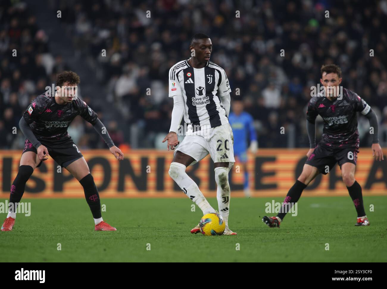 Turin, Italy. 26th Feb, 2025. Randal Kolo Muani of Juventus FC during the Coppa Italia 2024/25 ...