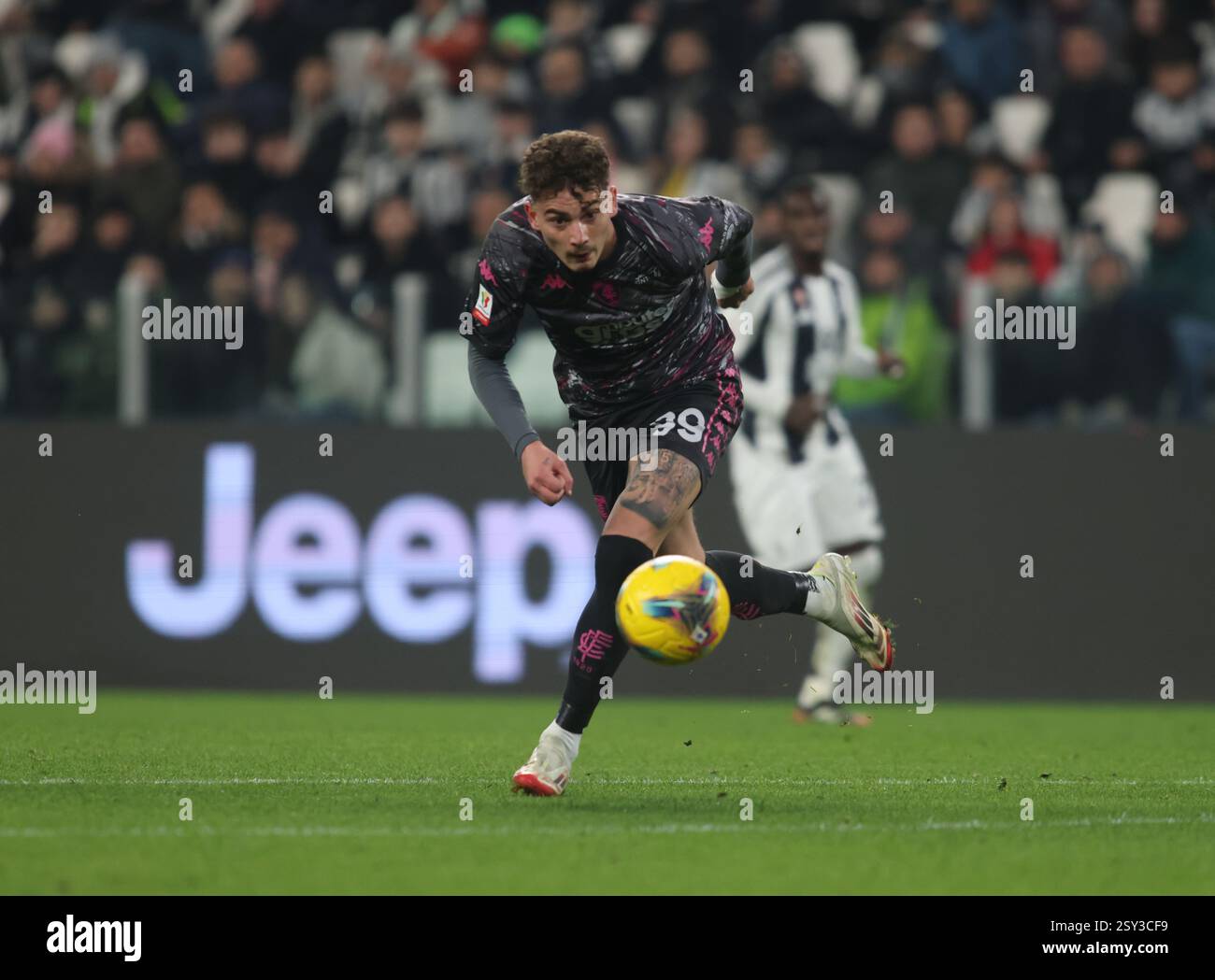 Turin, Italy. 26th Feb, 2025. Sebastiano Esposito of Empoli FC during the Coppa Italia 2024/25 ...