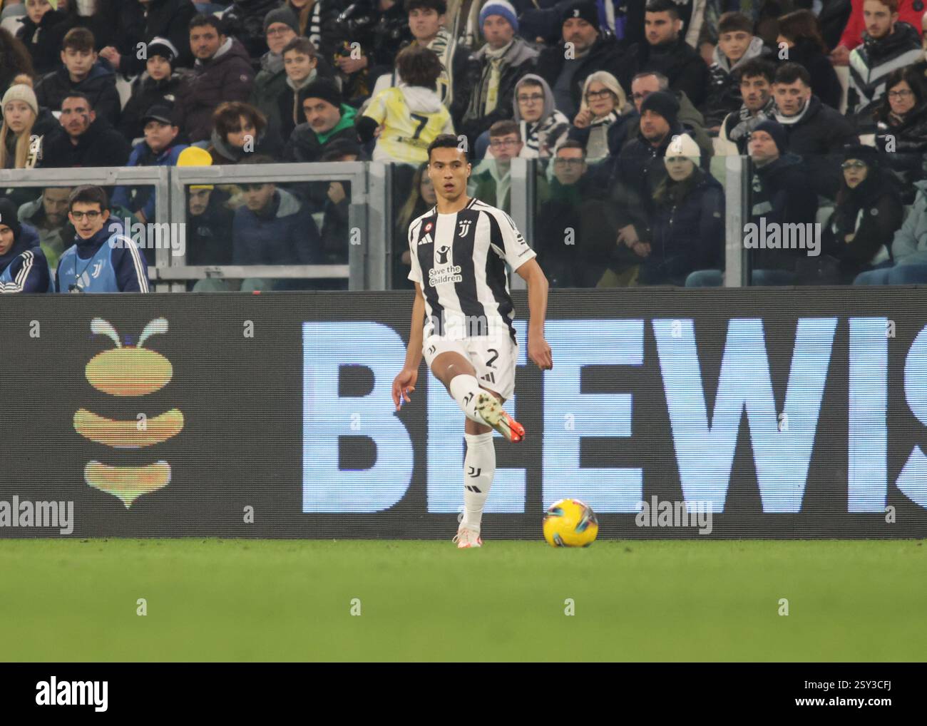 Turin, Italy. 26th Feb, 2025. Alberto Costa of Juventus FC during the Coppa Italia 2024/25 ...