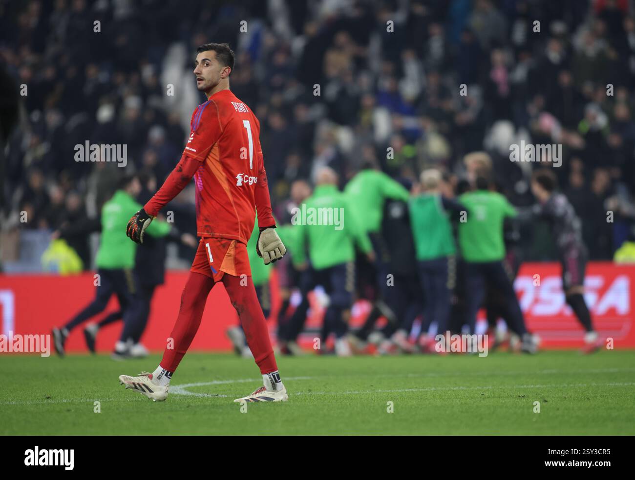 Turin, Italy. 27th Feb, 2025. Mattia Perin of Juventus FC during the ...