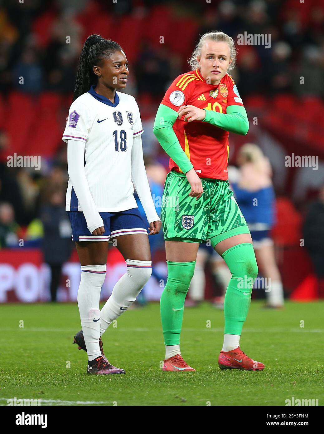 North London, United Kingdom. 26 February, 2025. Jessica Naz and Hannah ...