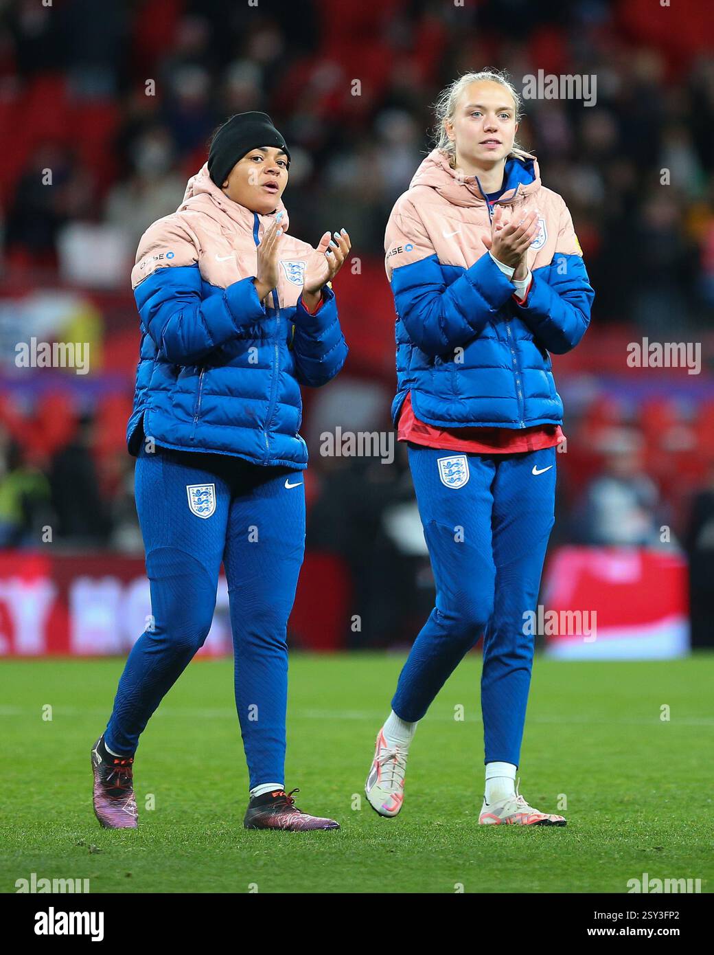 North London, United Kingdom. 26 February, 2025. Jess Carter and Esme ...