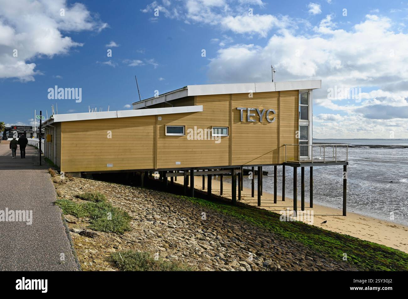 The building of the Thames Estuary Yacht Club at Southend on Sea, City ...