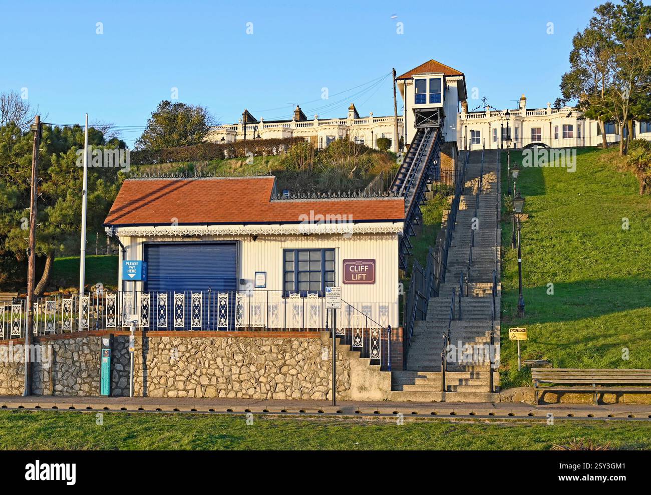 The Funicular Railway, otherwise known as the Southend Cliff Lift ...