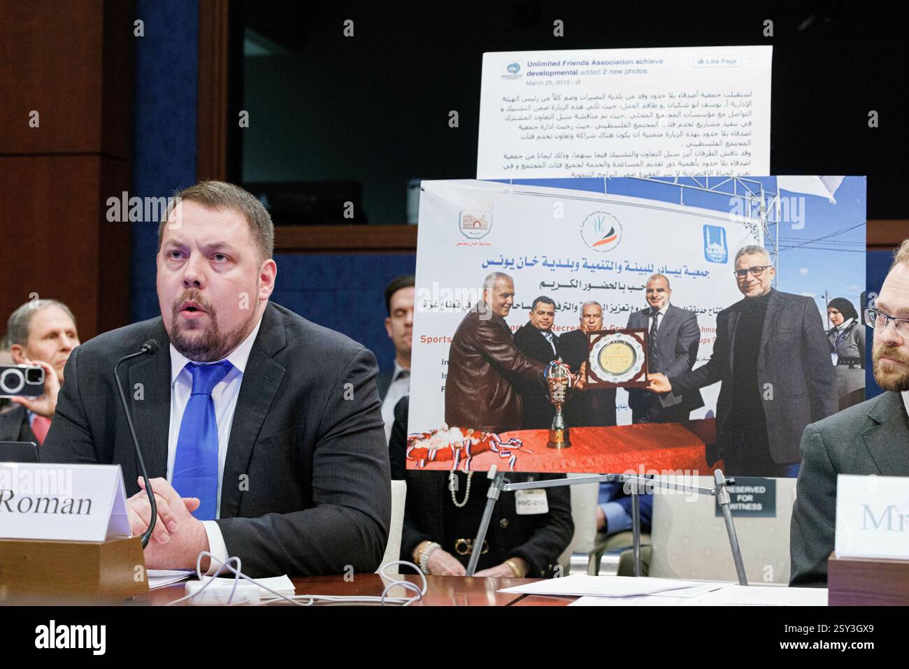 Gregg Roman, Executive Director of the Middle East Forum, gives remarks ...