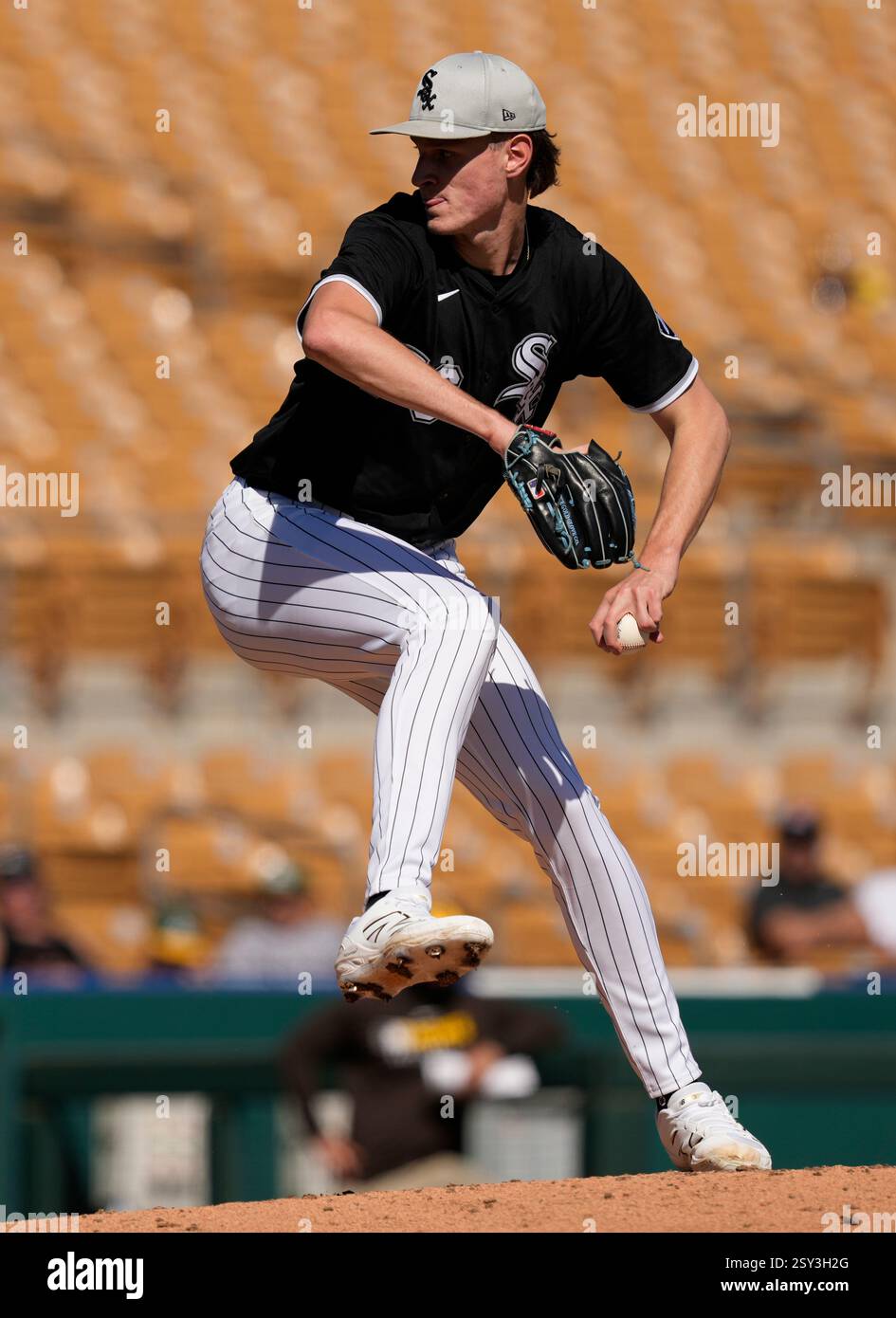 Chicago White Sox pitcher Noah Schultz throws during the fifth inning ...