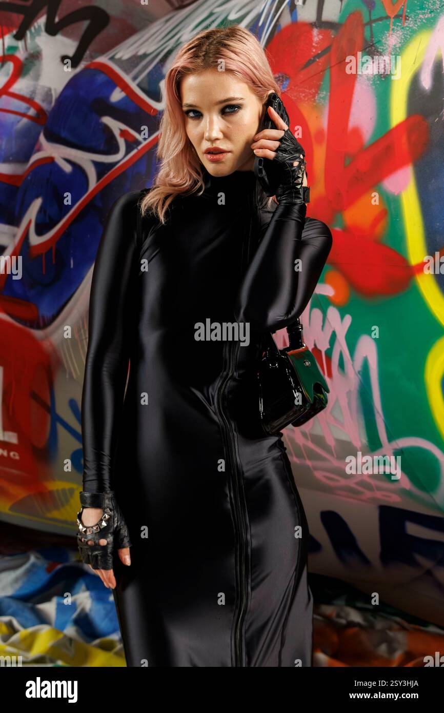 Milan, Italien. 26th Feb, 2025. Isha van Dijk attends DIESEL Autumn ...
