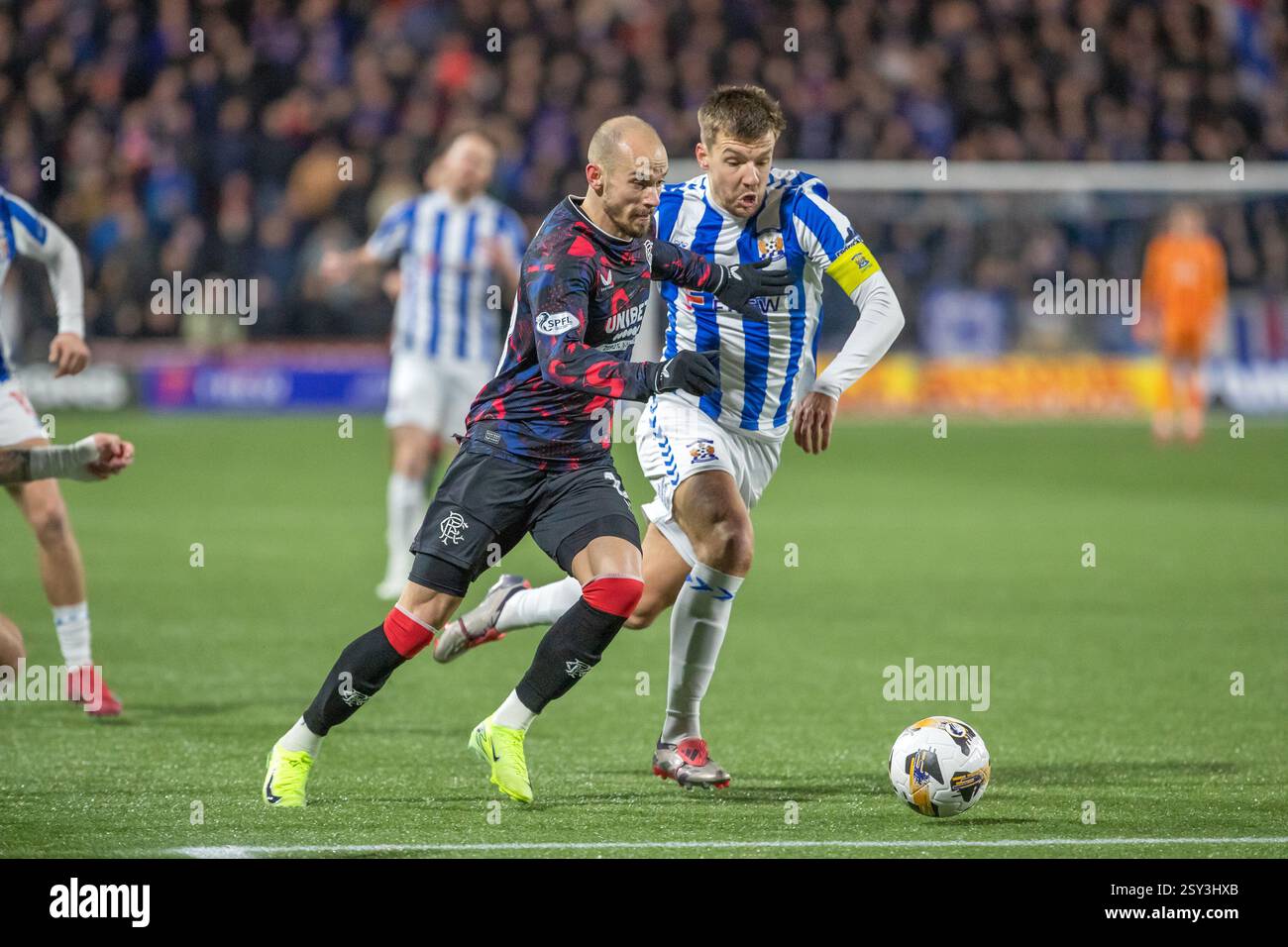 Kilmarnock, UK. 26th Feb, 2025. Kilmarnock FC played against Rangers FC ...
