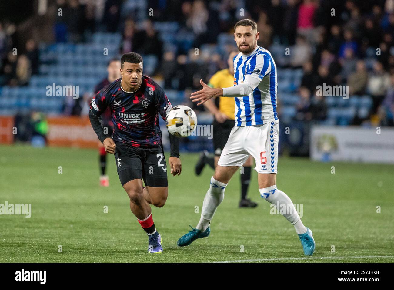 Kilmarnock, UK. 26th Feb, 2025. Kilmarnock FC played against Rangers FC ...