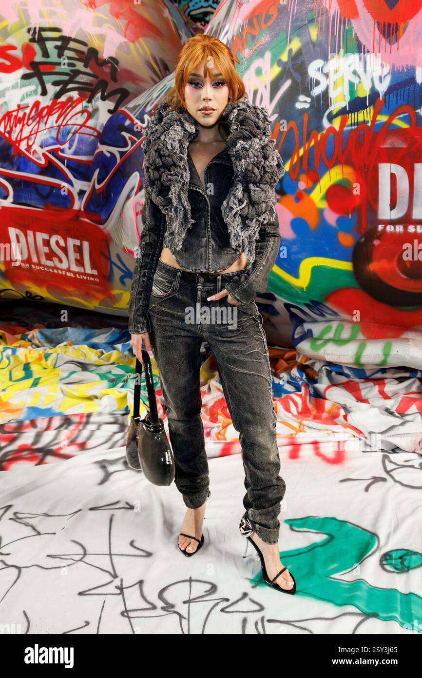 Milan, Italien. 26th Feb, 2025. Danna Paola attends DIESEL Autumn ...