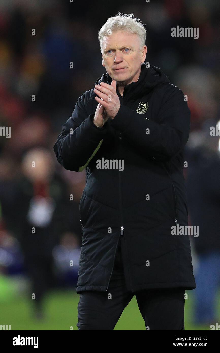 Brentford, UK. 26th Feb, 2025. David Moyes (Manager) of Everton ...