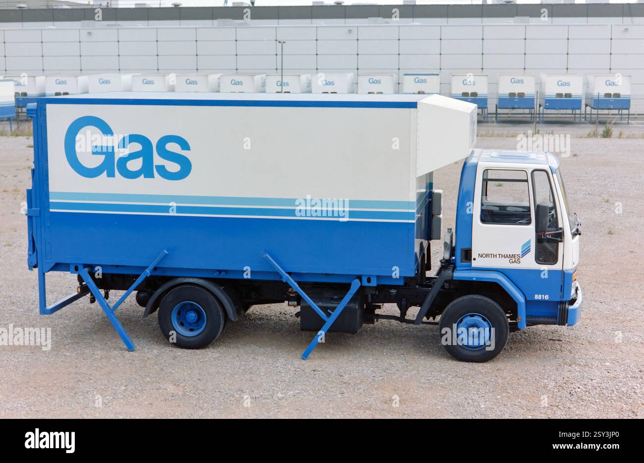 A British Gas lorry from the 1980s Stock Photo - Alamy