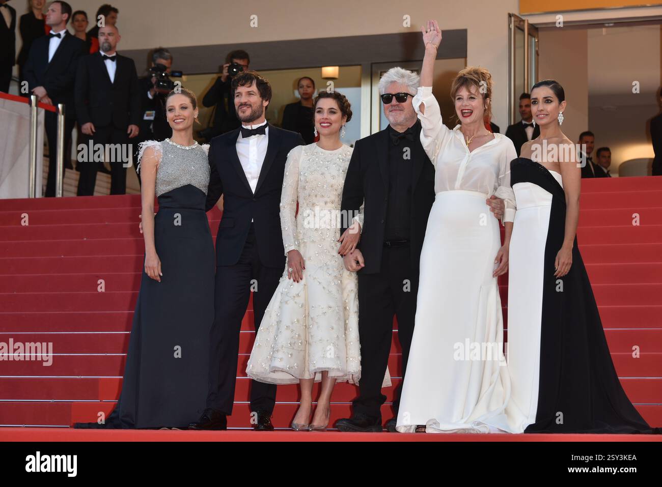 Actresses Inma Cuesta, Emma Suarez, Director Pedro Almodovar, actress ...