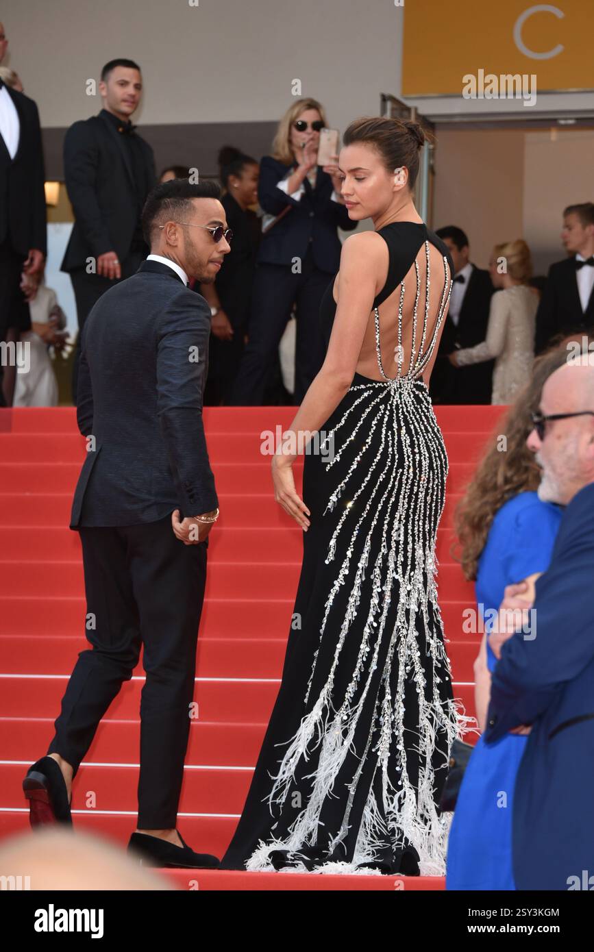 Lewis Hamilton, Irina Shayk attends 'The Unknown Girl (La Fille ...