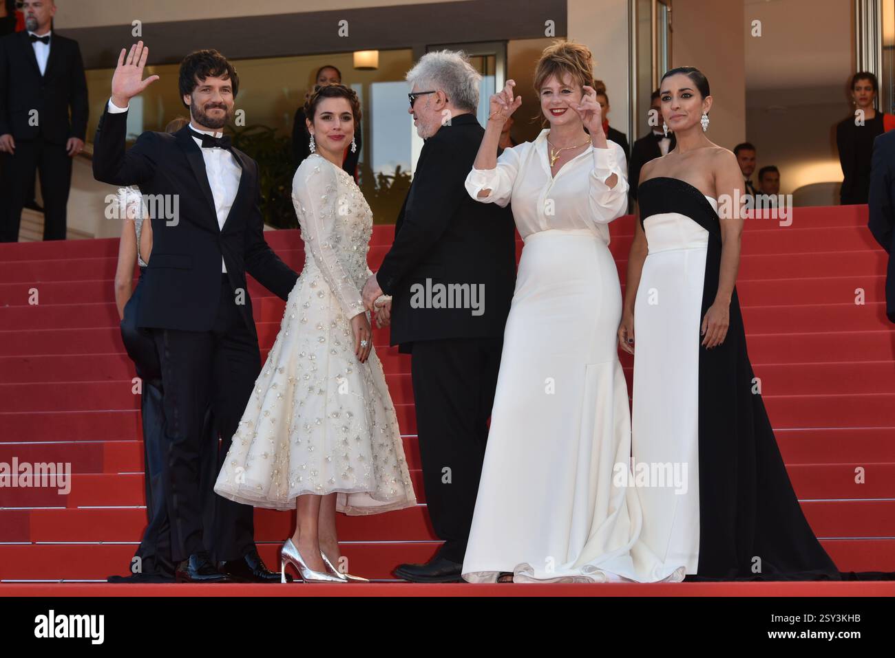 Actresses Inma Cuesta, Emma Suarez, Director Pedro Almodovar, actress ...