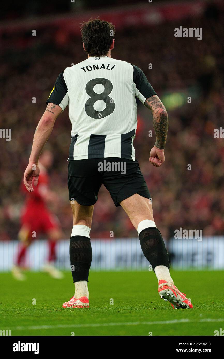 Sandro Tonali of Newcastle United during the Premier League match ...
