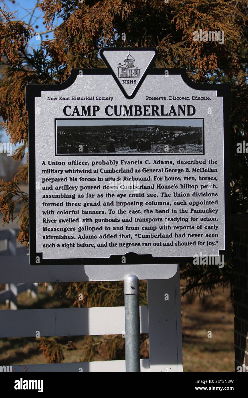 New Kent Historical Society marker in New Kent County Virginia ...