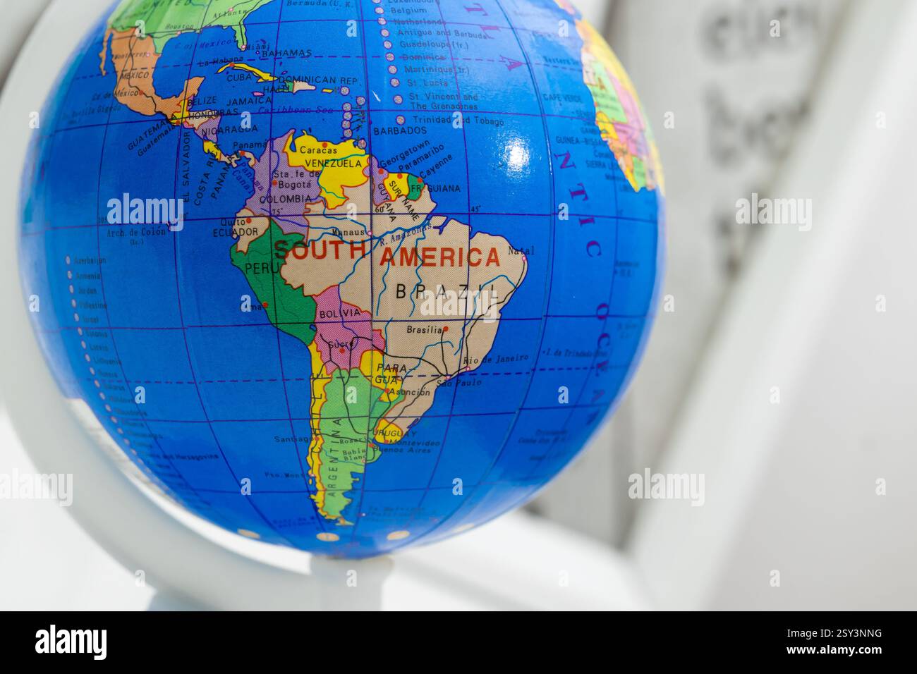 Political map south america countries hi-res stock photography and ...