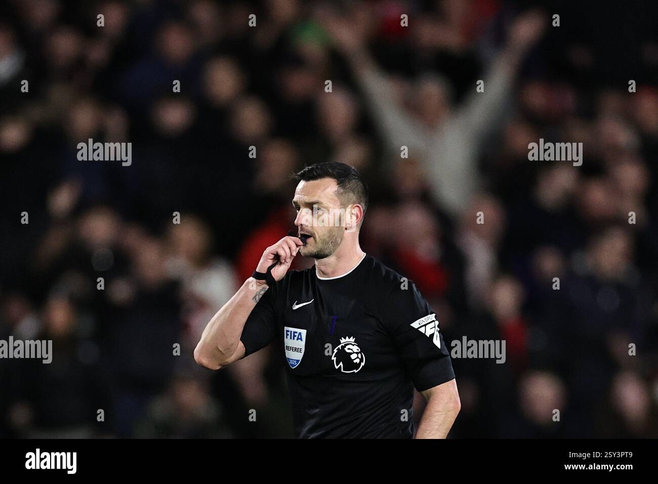 Match referee Andy Madley during the Nottingham Forest FC v Arsenal FC ...