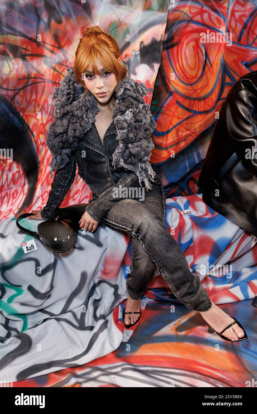 Milan, Italien. 26th Feb, 2025. Danna Paola attends DIESEL Autumn ...