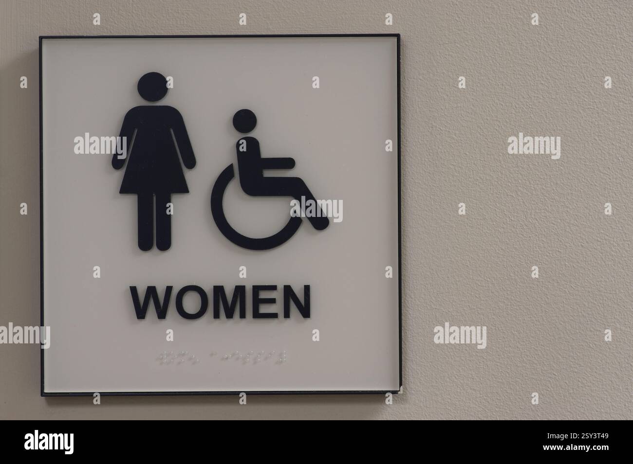 Handicap accessible bathroom for women Stock Photo - Alamy