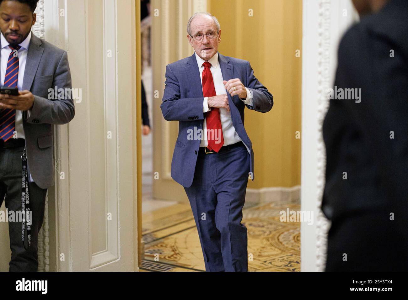 United States Senator Jim Risch (Republican of Idaho) arrives to a ...