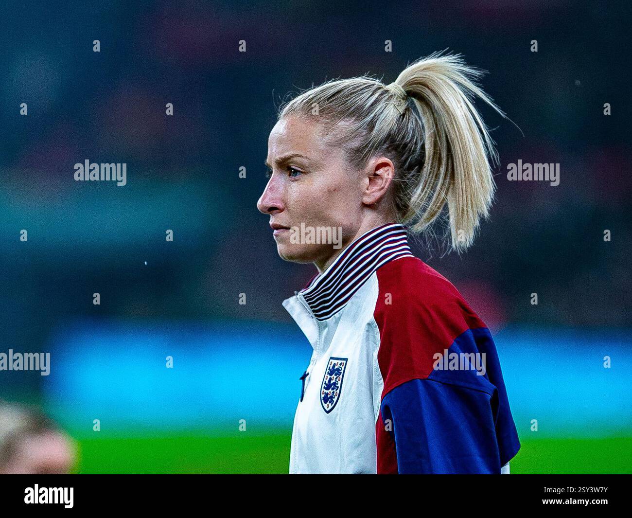 Wembley Stadium, UK. 26th Feb, 2025. Leah Williamson (5 England) during ...