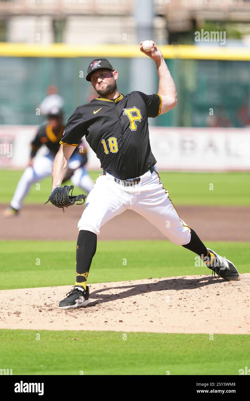 BRADENTON, FL - FEBRUARY 26: Pittsburgh Pirates pitcher Tim Mayza (18 ...