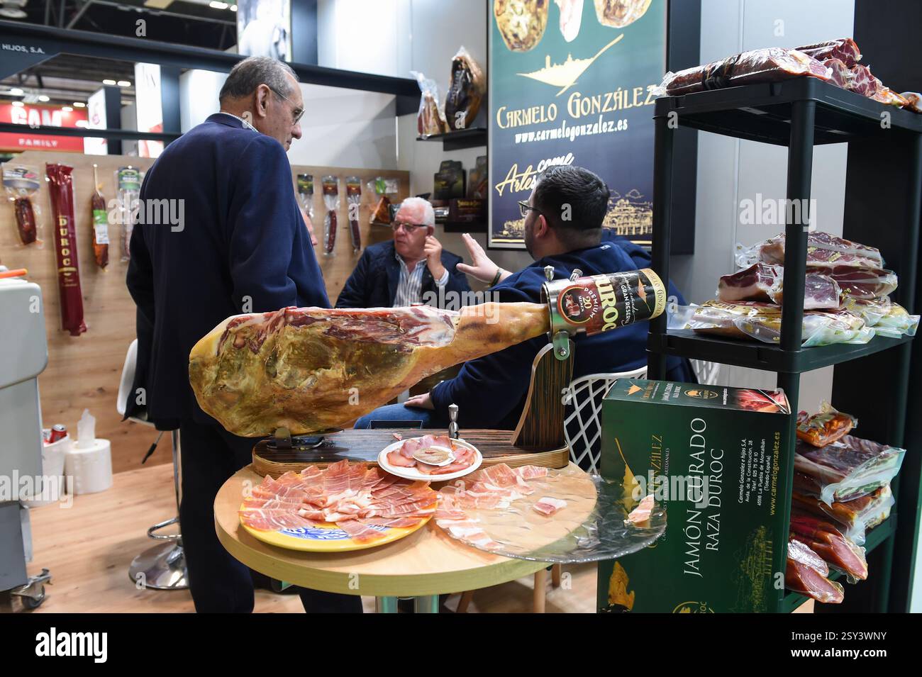 Beijing, Spain. 25th Feb, 2025. People visit the Meat Attraction, an ...