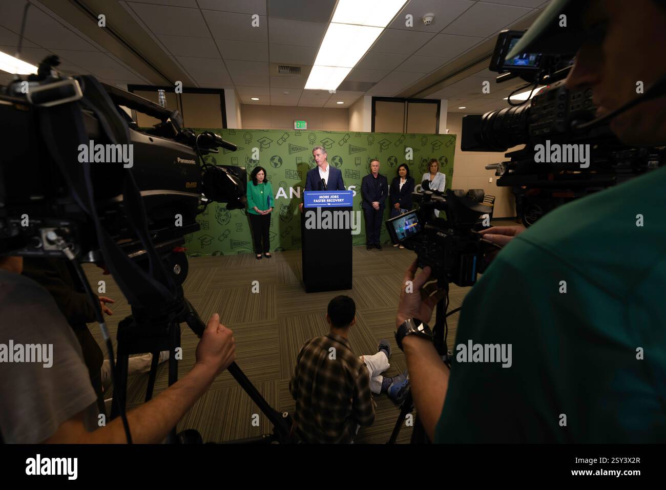 California Governor Gavin Newsom announces the California Jobs First ...