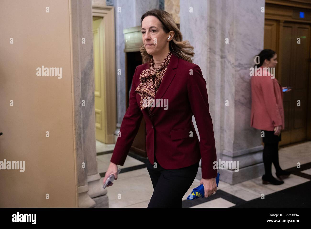 Rep. Mikie Sherrill (D-N.J.) arrives for a vote at the U.S. Capitol Feb ...