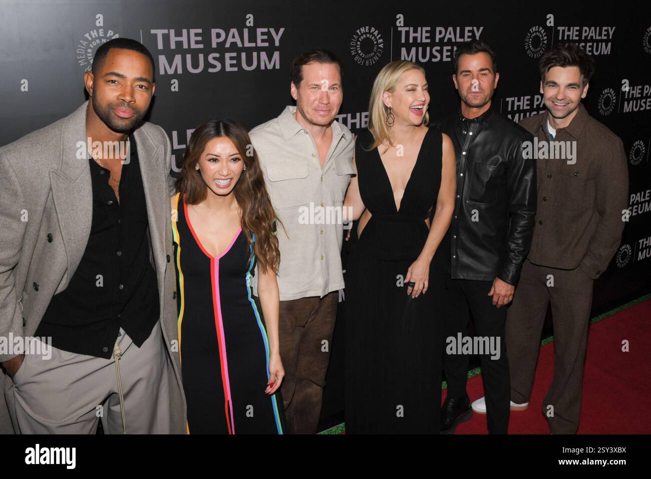 New York, USA. 26th Feb, 2025. (L-R) Jay Ellis, Brenda Song, Scott ...