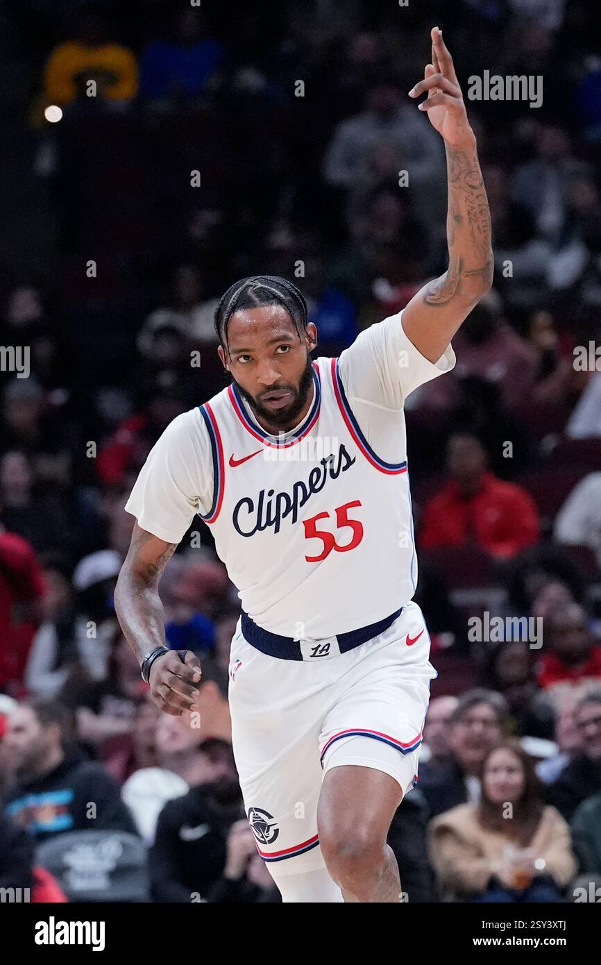 LA Clippers forward Derrick Jones Jr., reacts after scoring a three ...
