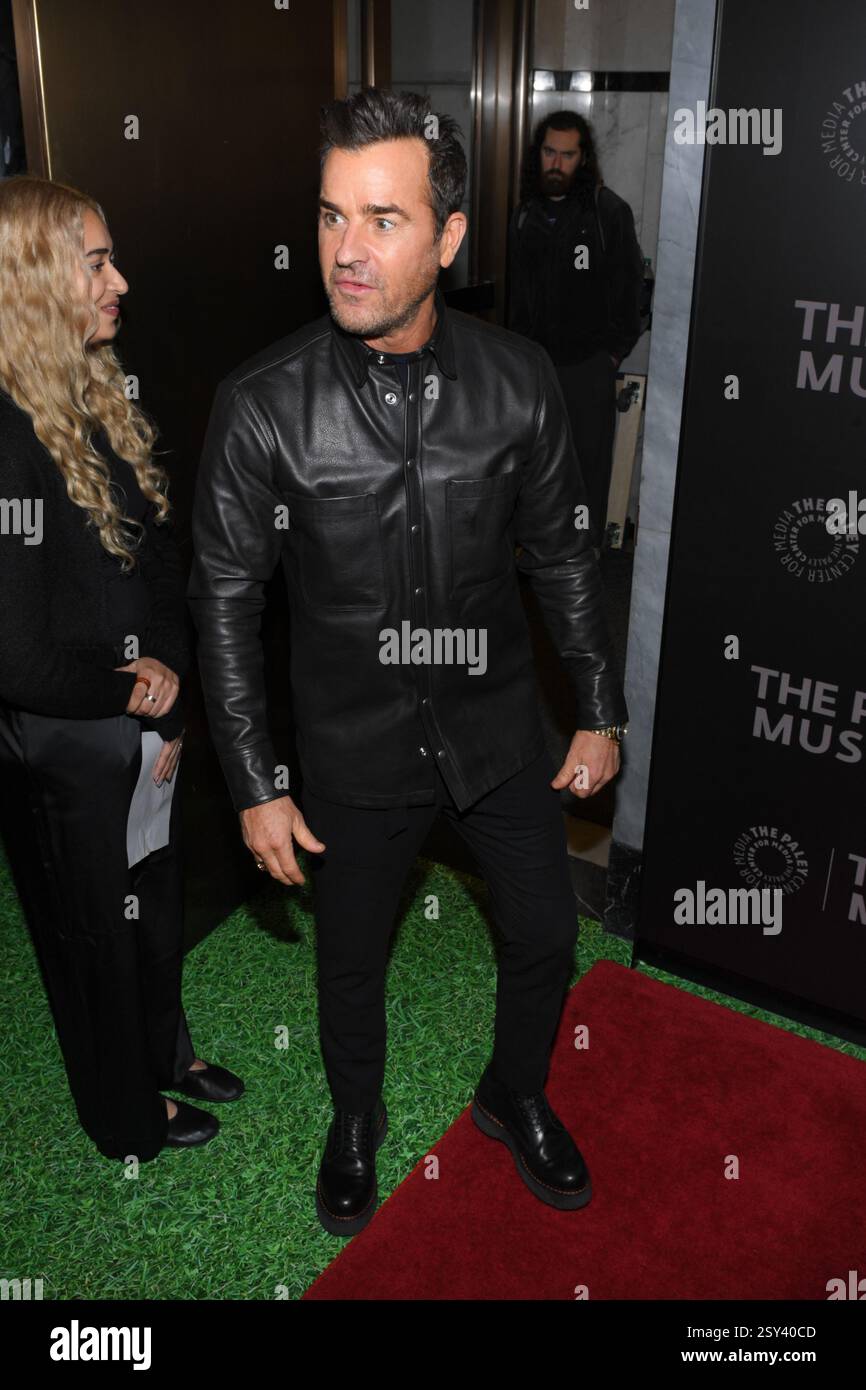 New York, USA. 26th Feb, 2025. Justin Theroux attends PaleyLive: Kate ...