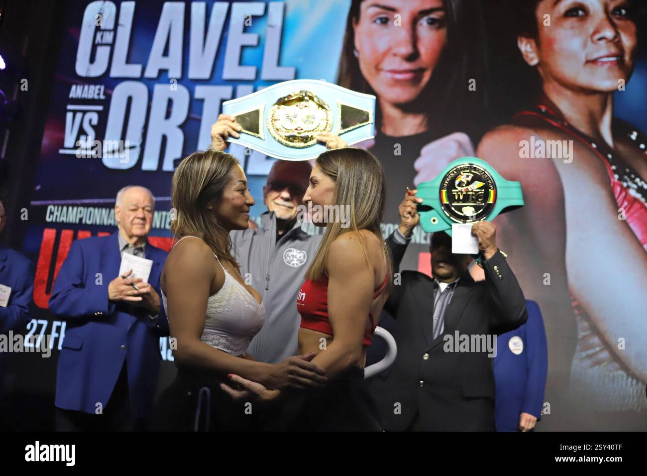 Montreal, Ciudad de Mexico, Canada. 26th Feb, 2025. The weigh-in ...