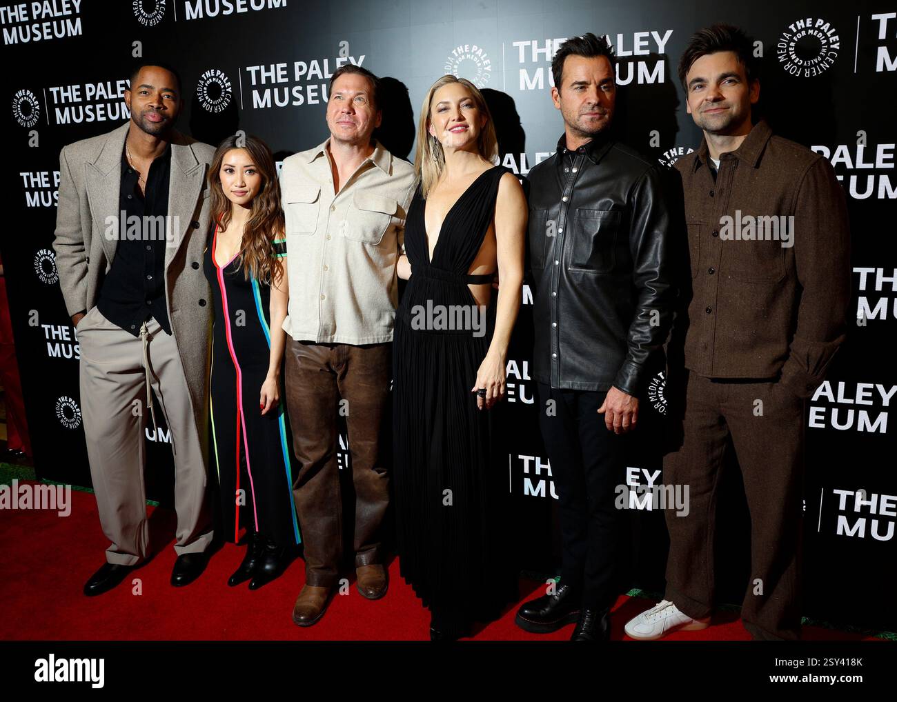 New York, United States. 26th Feb, 2025. Jay Ellis, Brenda Song, Scott ...