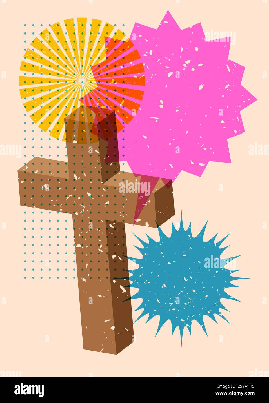 Contemporary cross design Stock Vector Images - Alamy