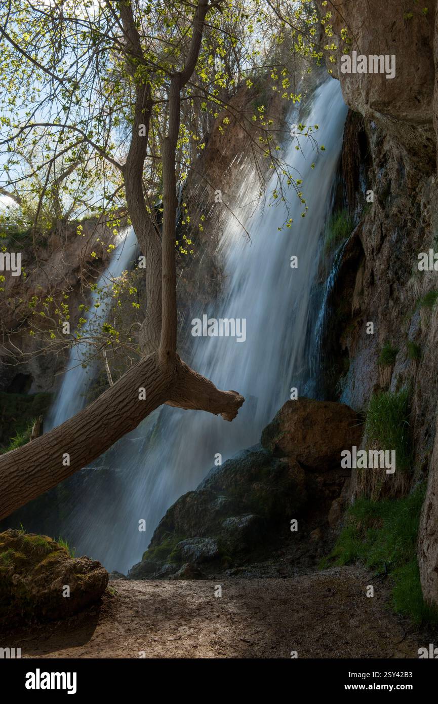 The falls at Rifle Falls State Park, near Rifle, Colorado Stock Photo ...