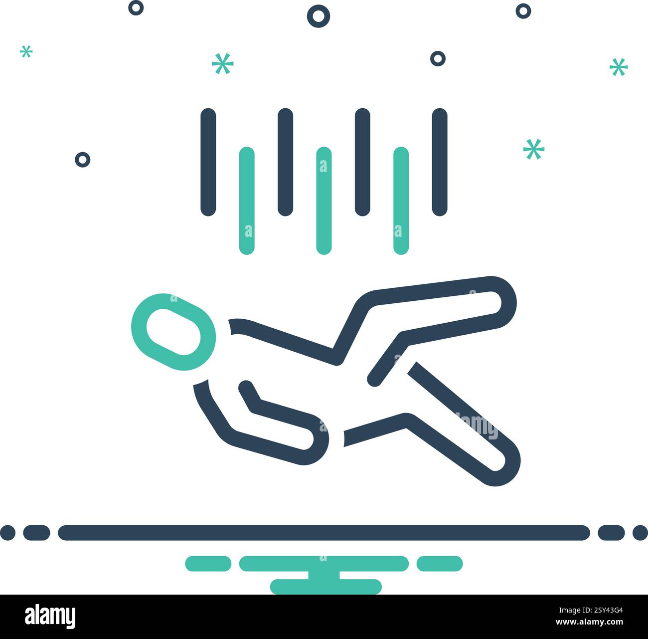 Icon for falling, slipping Stock Vector Image & Art - Alamy