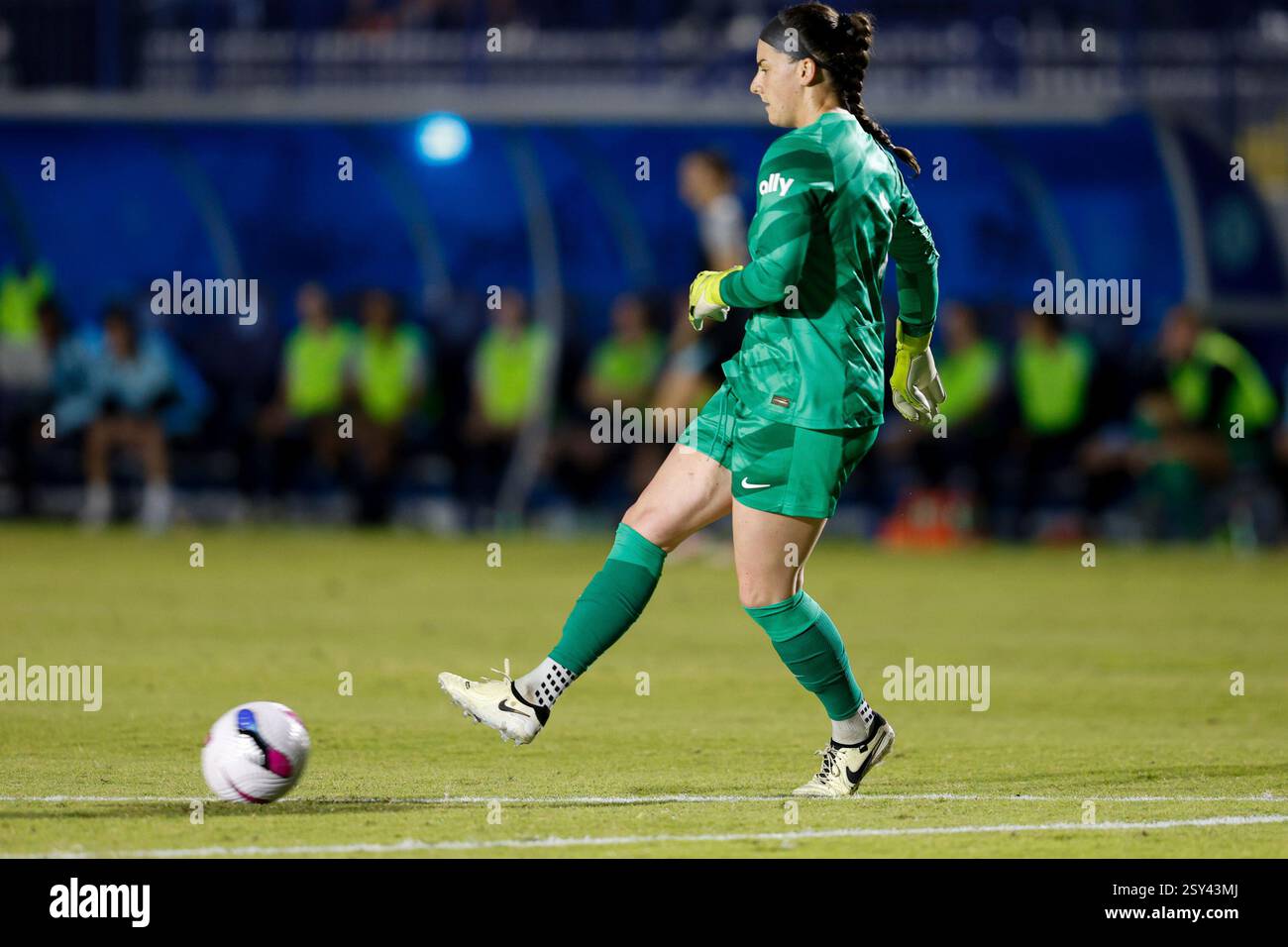 DAVIE, FL - FEBRUARY 26: Gotham City goalkeeper Shelby Hogan (1) poses ...