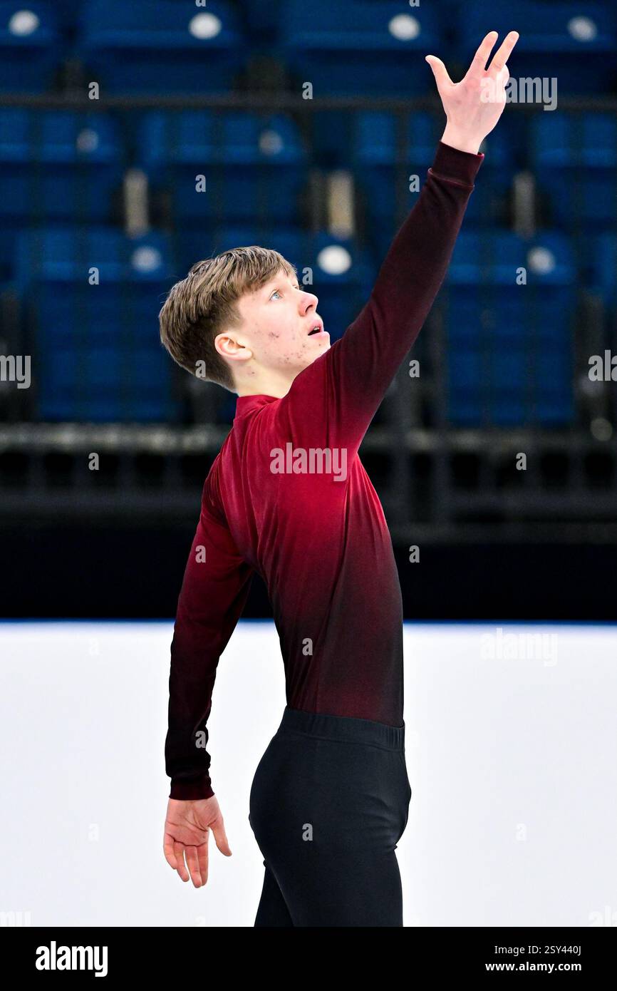 Genrikh GARTUNG (GER), during Junior Men Short Program, at the ISU ...