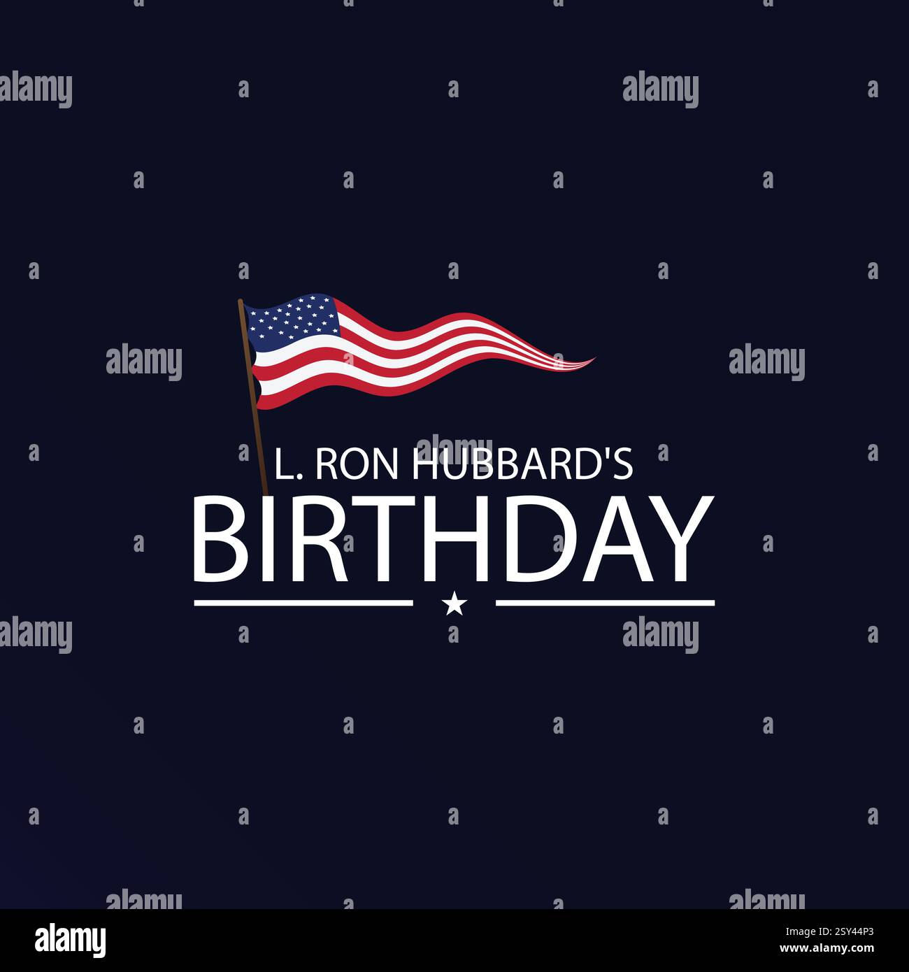 Celebrating the Legacy of L Ron Hubbard Stock Vector Image & Art - Alamy
