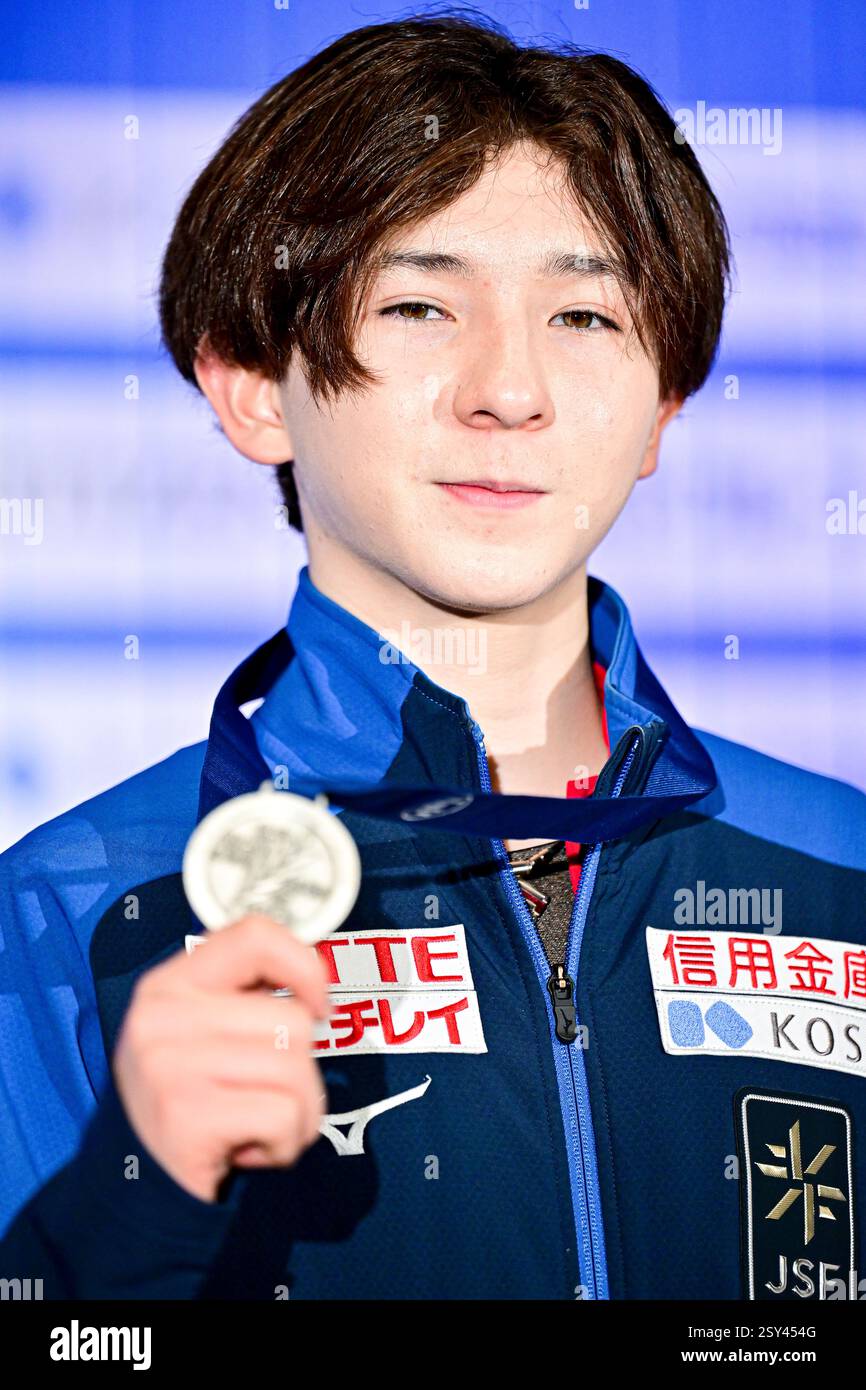 Rio NAKATA (JPN), at Junior Men Press Conference, at the ISU World ...
