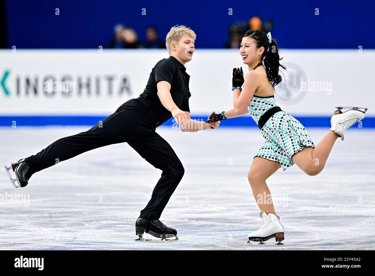 Charlotte CHUNG & Axel MACKENZIE (SWE), during Junior Ice Dance Rhythm ...