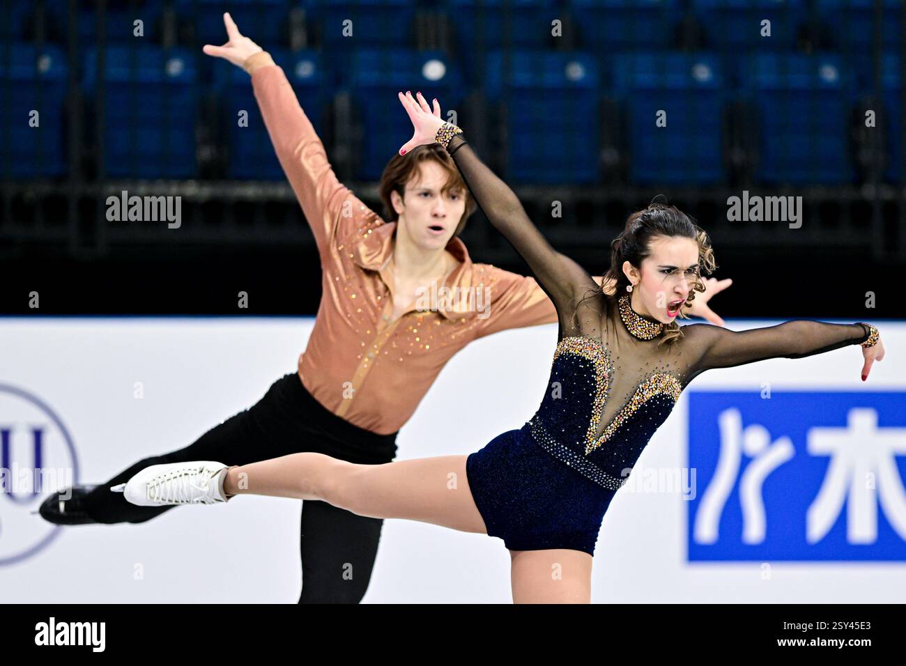Hana Maria ABOIAN & Daniil VESELUKHIN (USA), during Junior Ice Dance ...